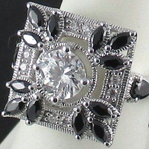 Xavier | Jewelry | Xavier 332ct Absolute Black Leaf Ring | Poshmark